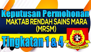 Permohonan Dan Panduan Memohon MRSM Sesi 2021