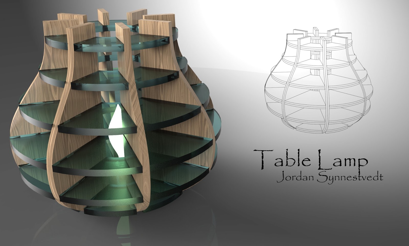 ELDS 205: Computer Aided Product Design: Jordan Synnestvedt - Week 7 Lamp