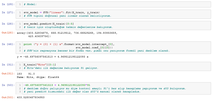 Python - SVR (Destek Vektör Regresyonu)