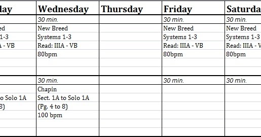 Time Well Spent: Updated Practice Routine and Practice Log