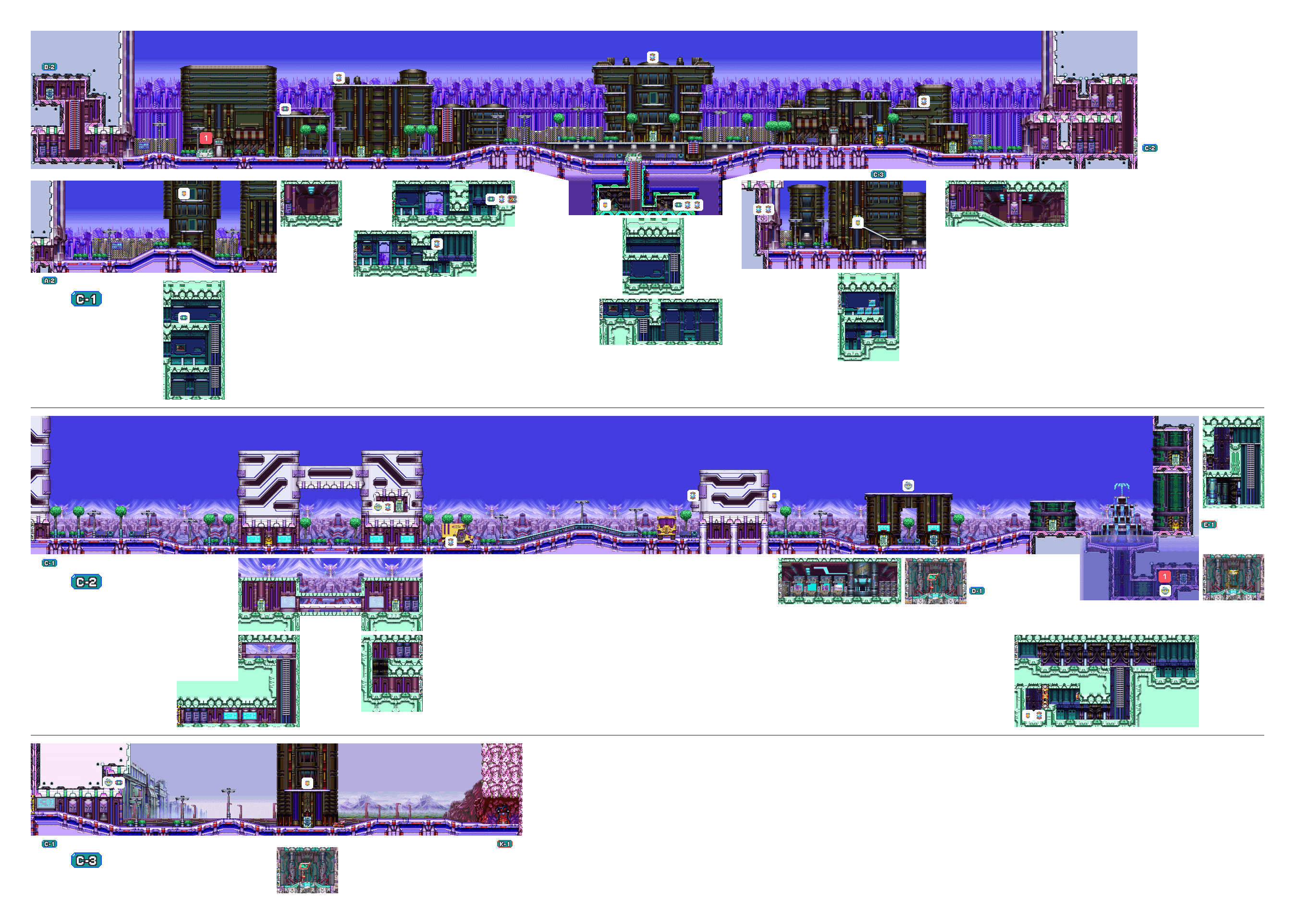 ROCKMAN ZX MAP AREA C - RMMH洛克人回憶之館