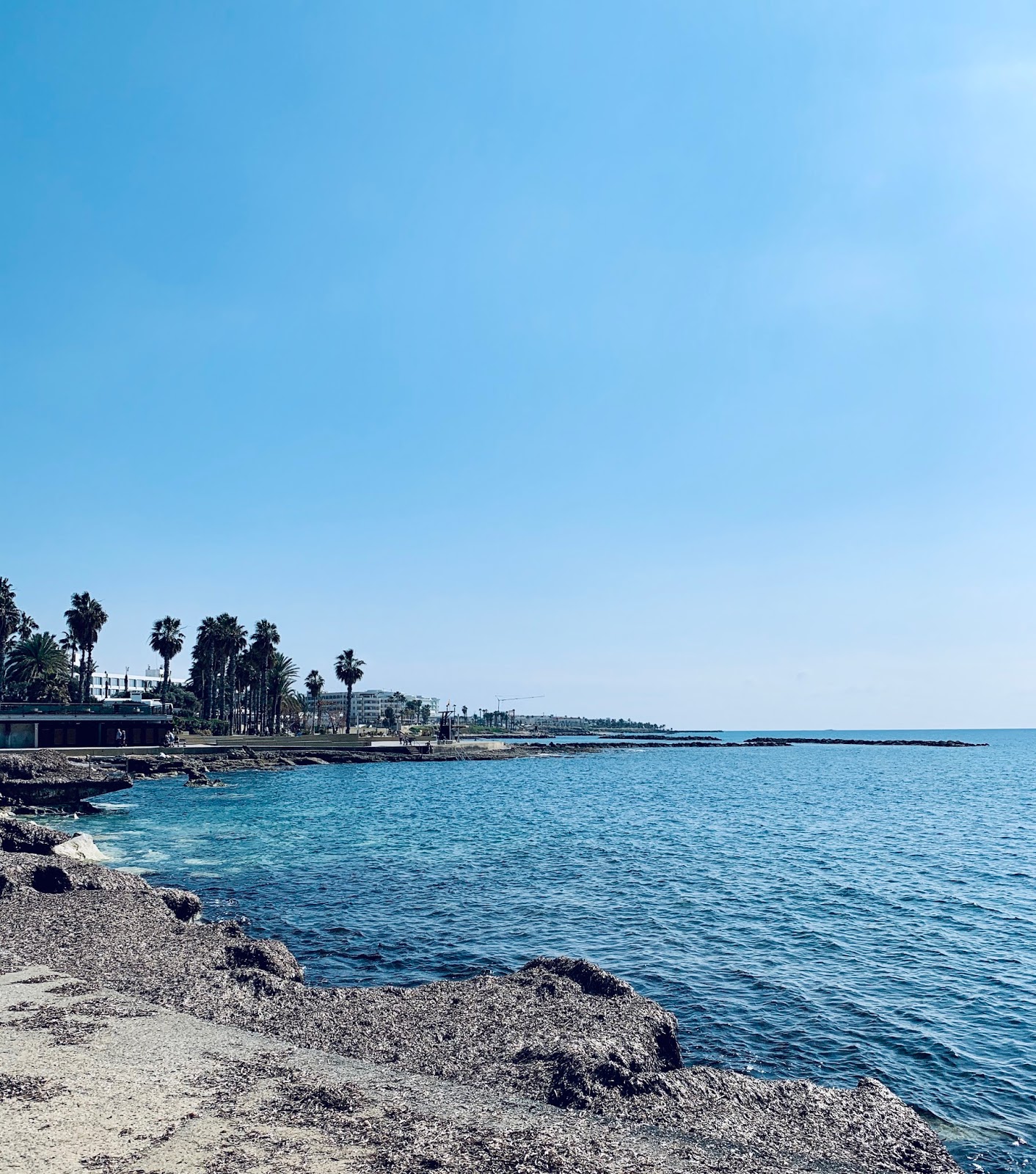 Relax at Τα Βανια (The Baths) cafe-bar on Paphos Seafront, Cyprus