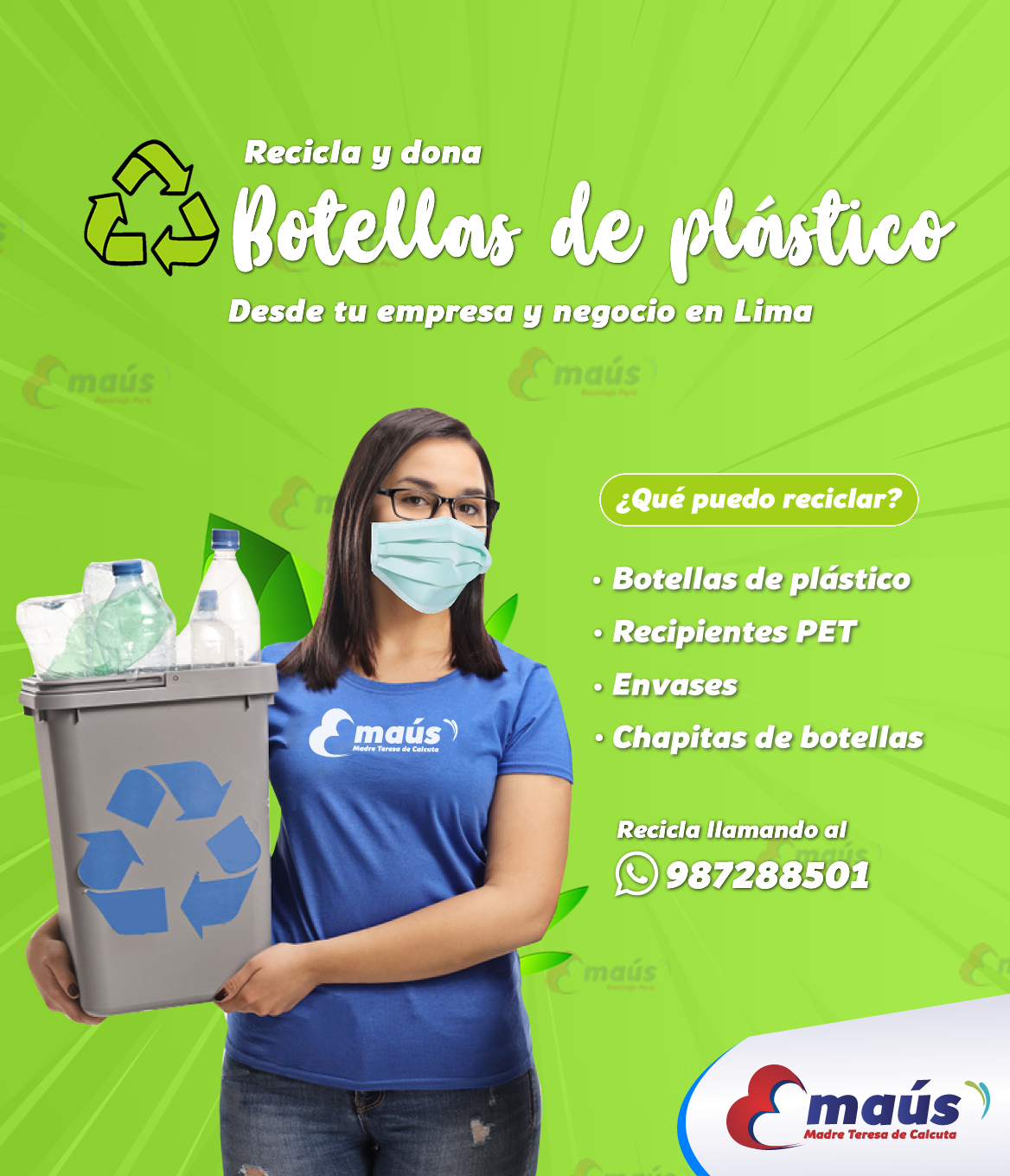 Emaus Villa El Salvador Dona Y Recicla Botellas De Plástico