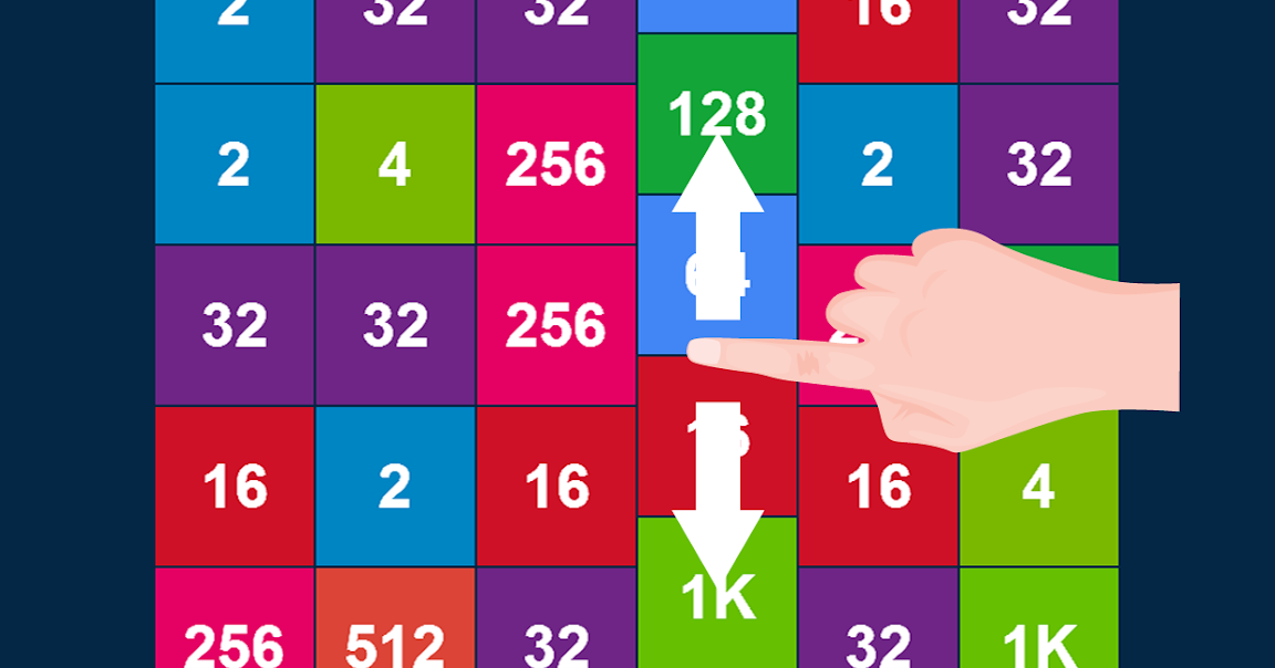 Math Sum Circles: Rows and Columns: Merge Numbers 2048