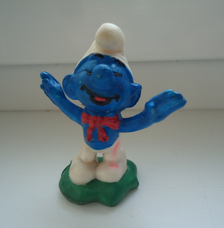 Vintage Smurf Figures: Band Leader Smurf Figure Dark Blue Peyo Schleich ...
