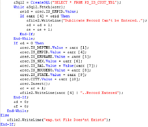 PeopleSoft: Inbound Peoplecode for Parent & child tables PeopleSoft: Inbound Peoplecode for Parent & child tables