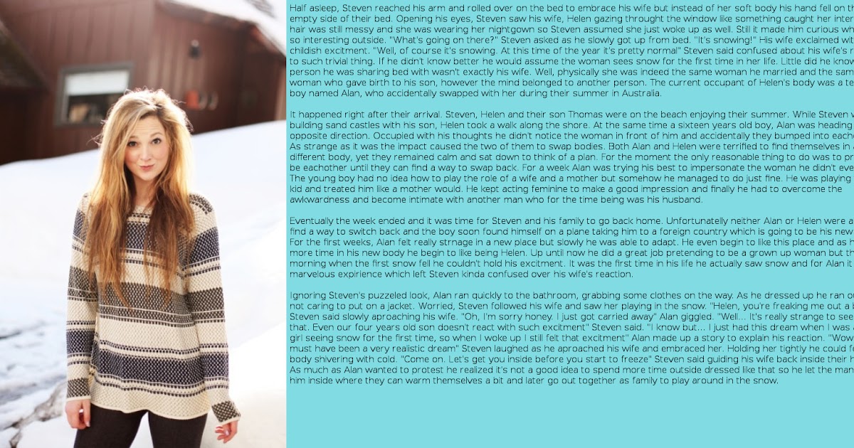 Marti's tg captions: It's snowing!