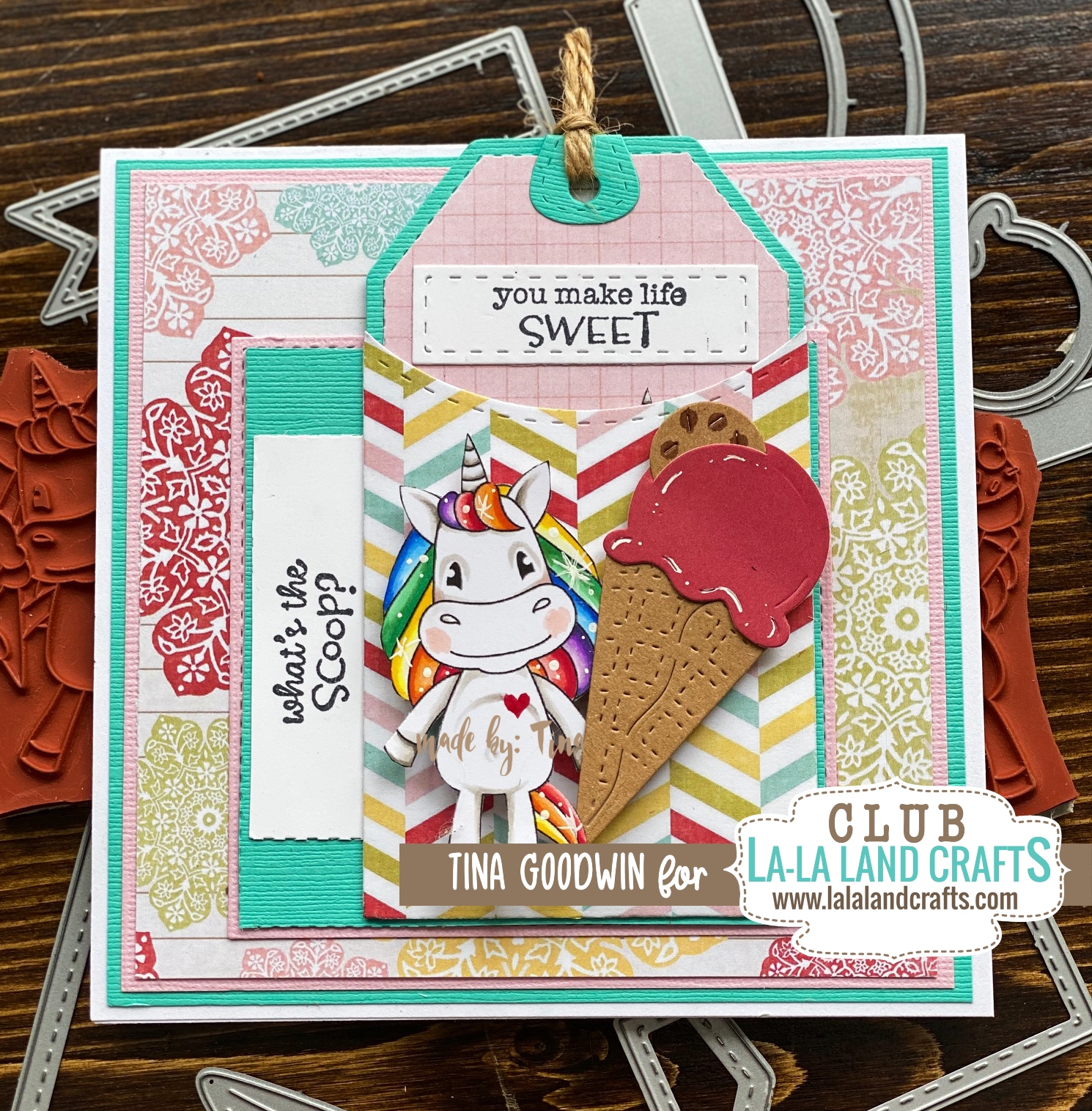 Toadally Love To Craft: La-La Land Crafts March 2020 Club Kit Inspiration