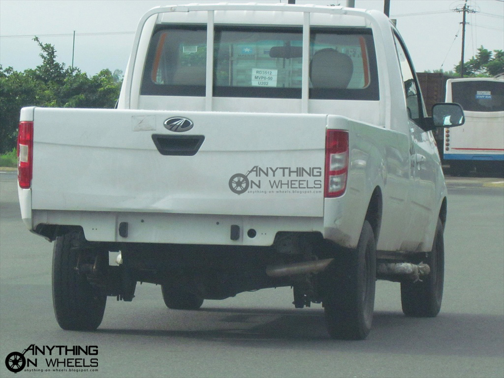 ANYTHING ON WHEELS: Export variant of Mahindra Genio pick-up spotted ...