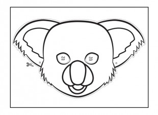 early play templates: Koala masks
