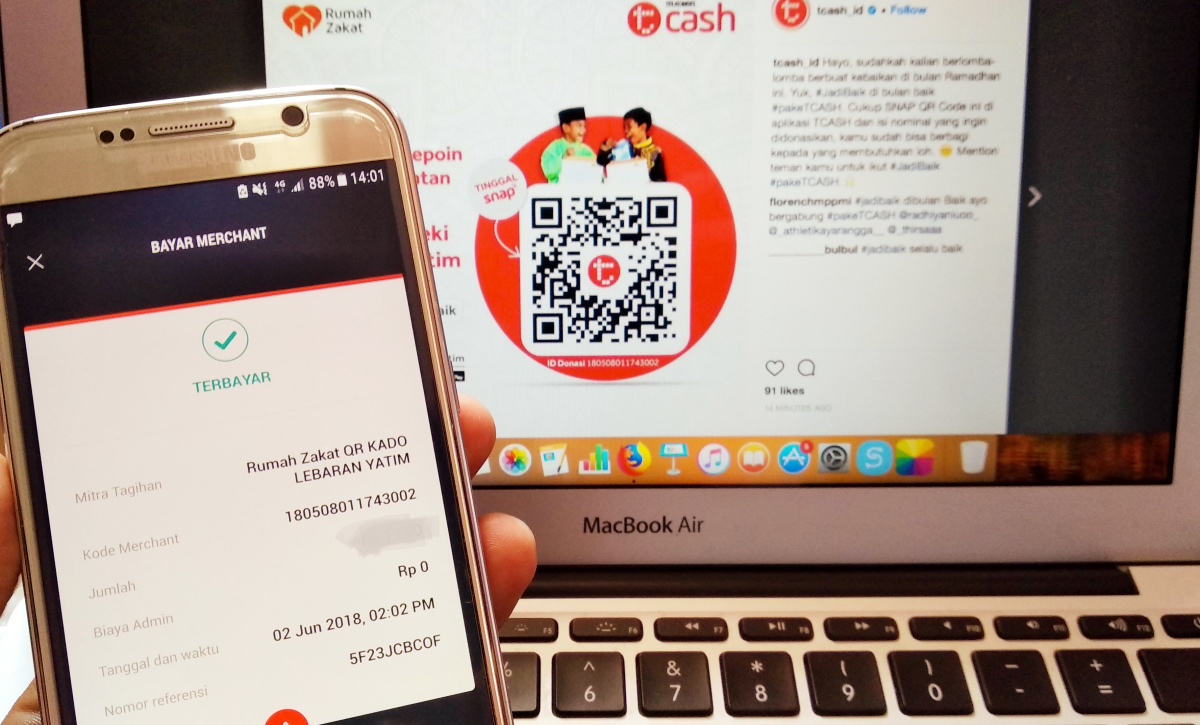 Bersama TCASH Mengupayakan Kebaikan dan Kebahagiaan