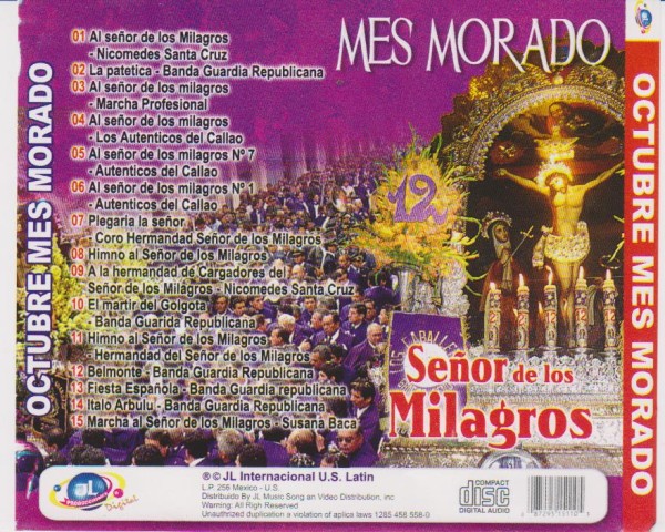 " ALABANDO Y GLORIFICANDO A DIOS ": MES MORADO - SEÑOR DE LOS MILAGROS
