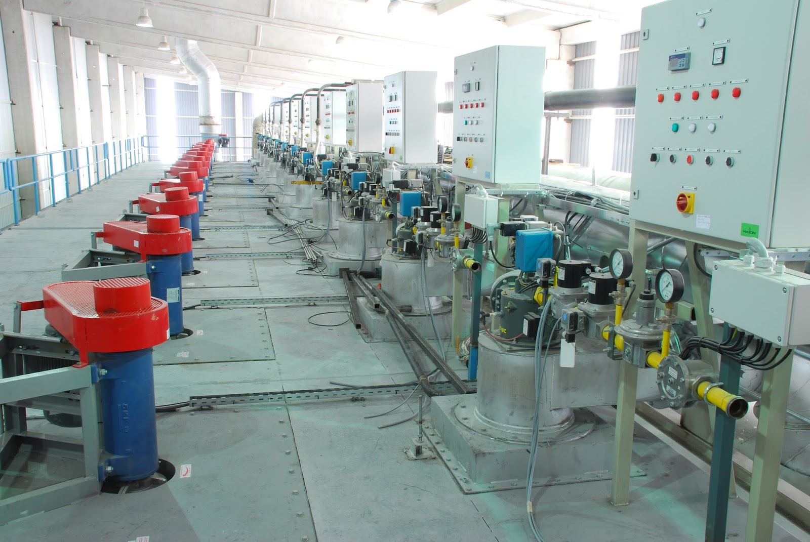 Plasterboard Production Technology: Drying Unit (Dryer Burners) of the ...