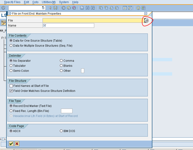 Uploading the Master records(MM01) to SAP System using Batch Input ...