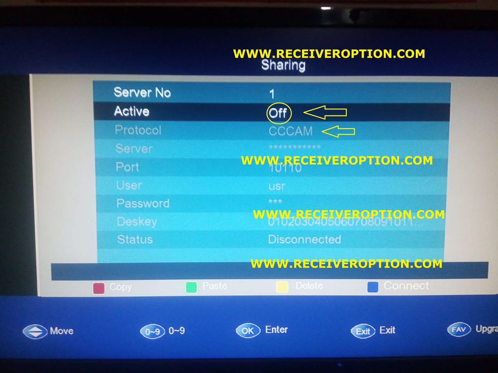 SAT TRACK AERO PLUS HD RECEIVER CCCAM OPTION - How To Enter Biss key ...
