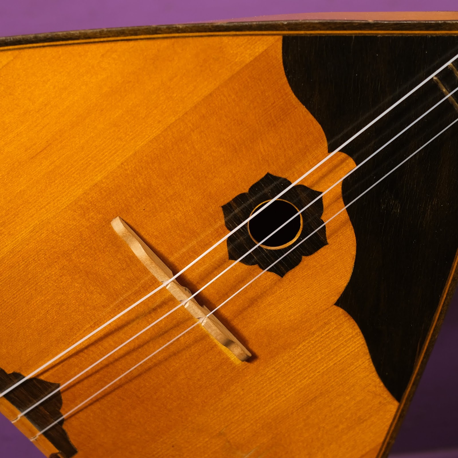1970s Lunacharsky Russian-made 3-String Prima Balalaika