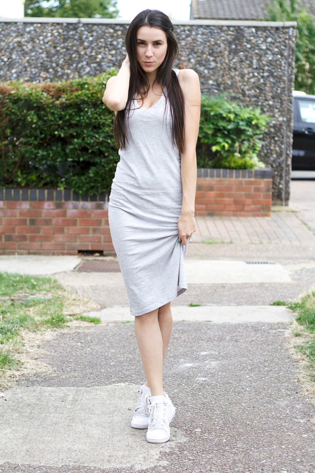 ootd: Basic gray dress | Innas Corner