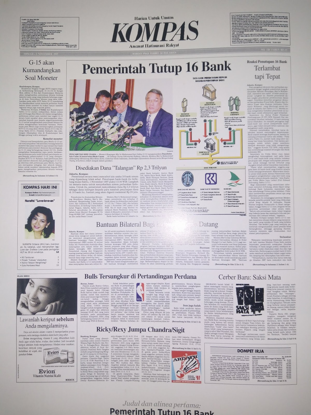 MY BLOG (Blog Ku): Jelang HUT Ke 55 Kompas - 20 Kover Koran Pilihan ...