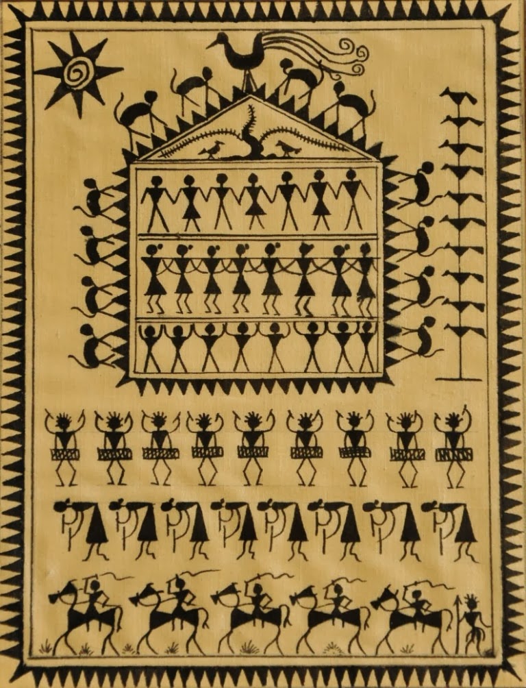 on the move: Indian Folk Art: Saura painting, Orissa