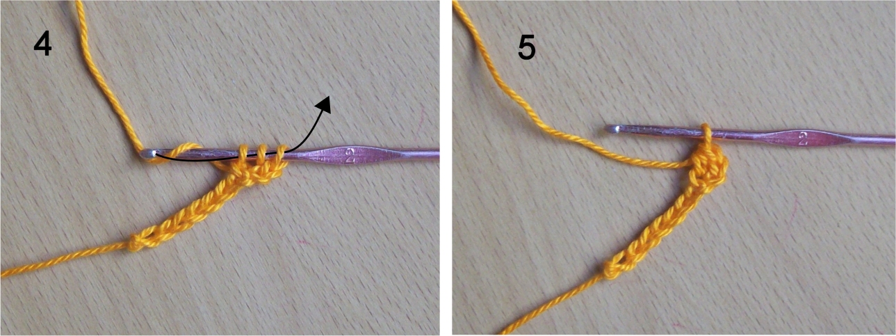 Daniela Mendola: Crochet: how to make half double crochet - Uncinetto ...