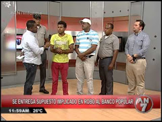 Se entregó supuesto implicado robo Banco Popular se entrega vía AN7 ...