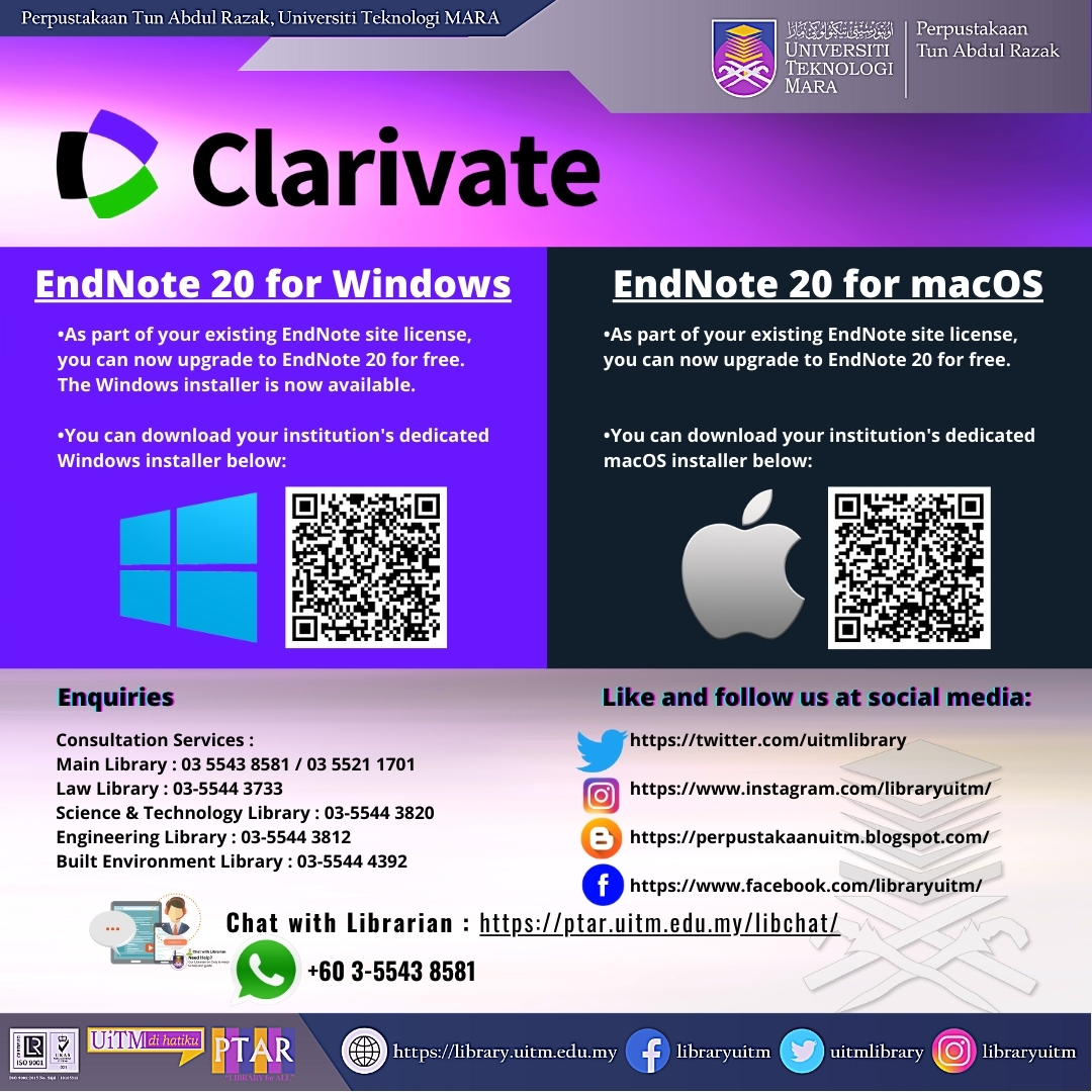 EndNote20 (Reference Manager Software) - Perpustakaan UiTM