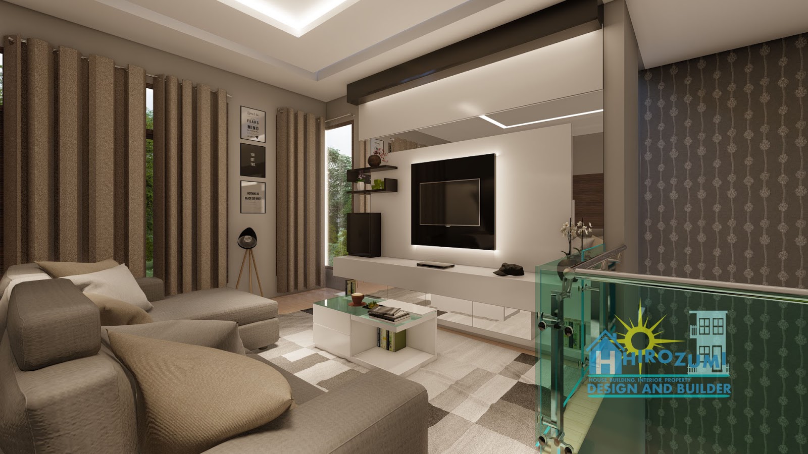 Desain Interior - Living room - Bogor baru ~ Jasa Desain Rumah Rp.25. ...