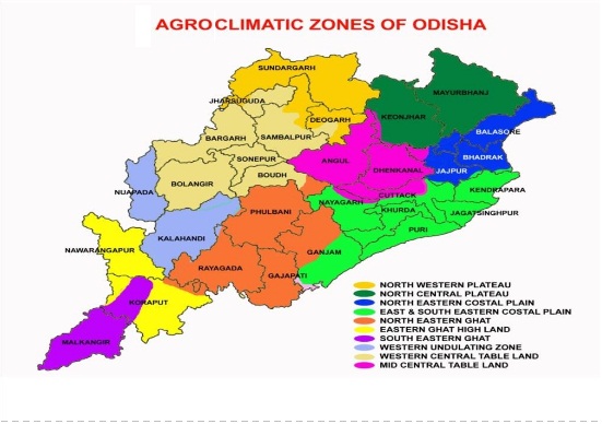Agroclimatic Zones of Odisha