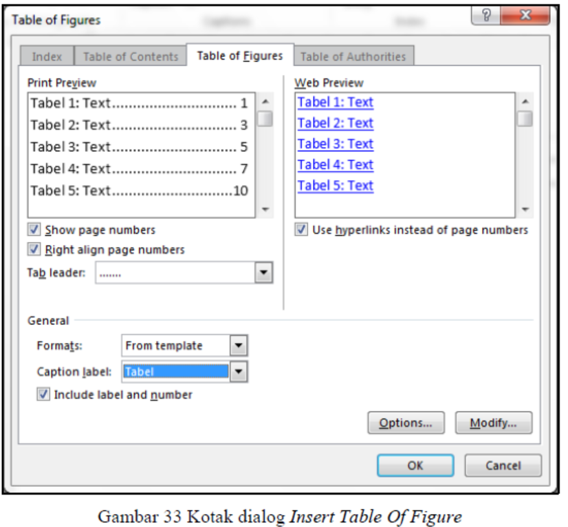 Microsoft Word - Membuat Daftar Tabel Otomatis - Student Terpelajar ...