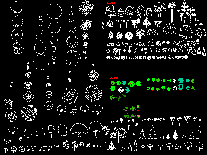 Autocad 3d tree blocks free download - questbuddy