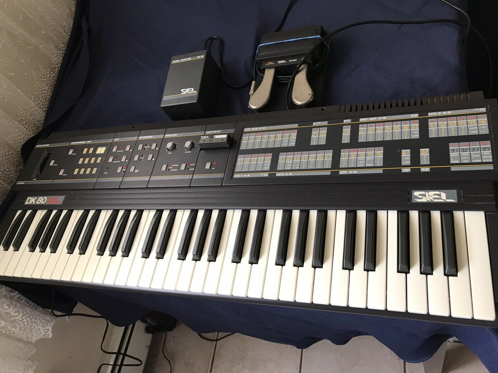 MATRIXSYNTH: Siel DK-80 Vintage Analog Synthesizer SN 000745 w/ Foot ...