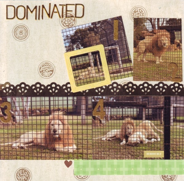 Julene By Design: Double lion layout.