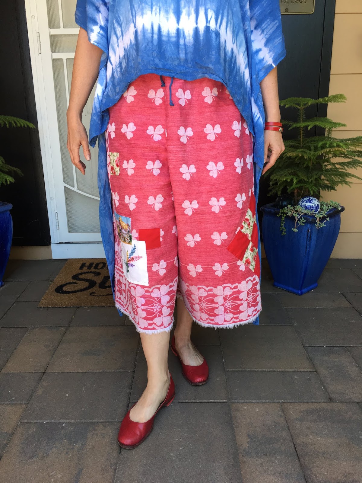 Paganoonoo: Damask Tablecloth Bloomers/ Palazzo Pants