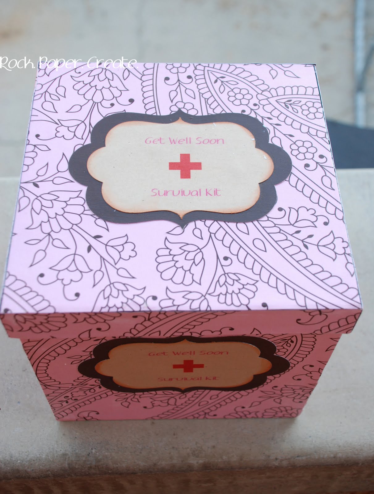 Rock.Paper.Create.: Get Well Soon Survival Kit Tutorial w/FREE Printables