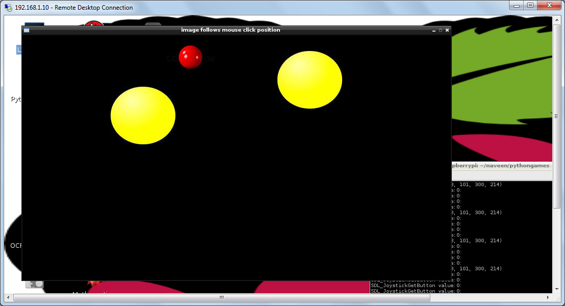 Fn Main Object Game In Raspberry Pi Using Pygame