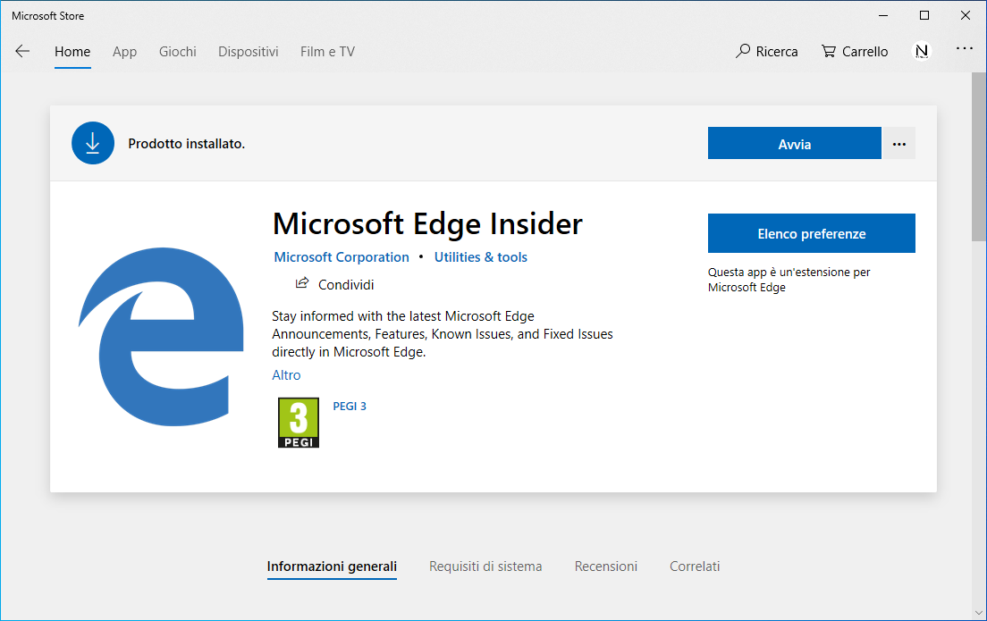 Microsoft Edge Insider | Disponibile l'estensione ufficiale sul nuovo ...