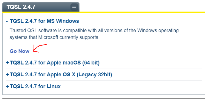 JE6RKNの業務日誌＆etc: TQSLのリストア