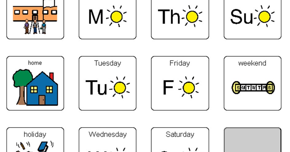 USING PECS IN THE CLASSROOM: DAY OF THE WEEK LESSON