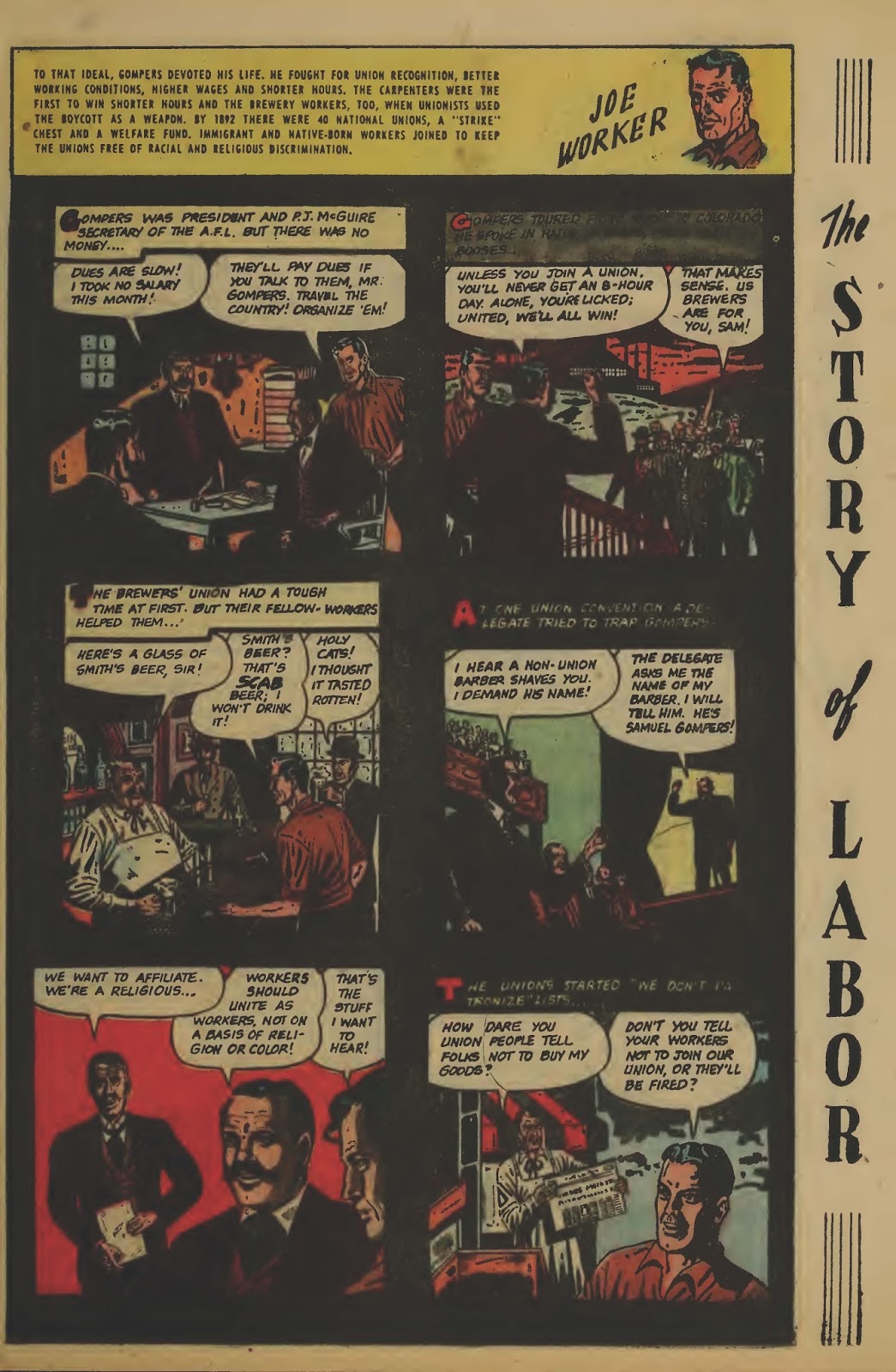 Kleefeld on Comics: On History: Joe Worker & The Story of Labor
