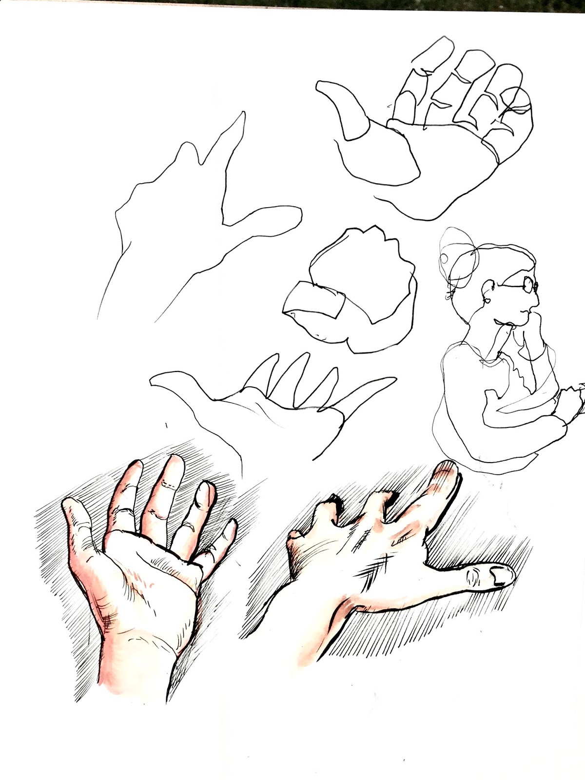 OCA Illustration Sketchbooks: Exercise 2.1: Limited line drawings