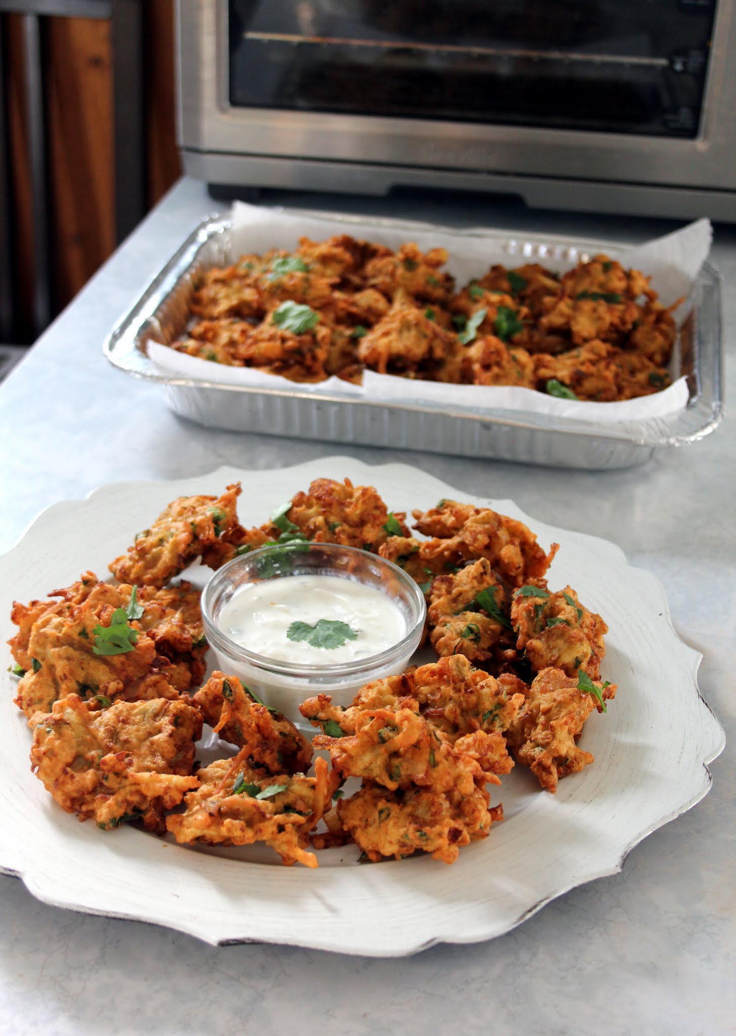 Jo and Sue: Veggie Pakoras with Raita