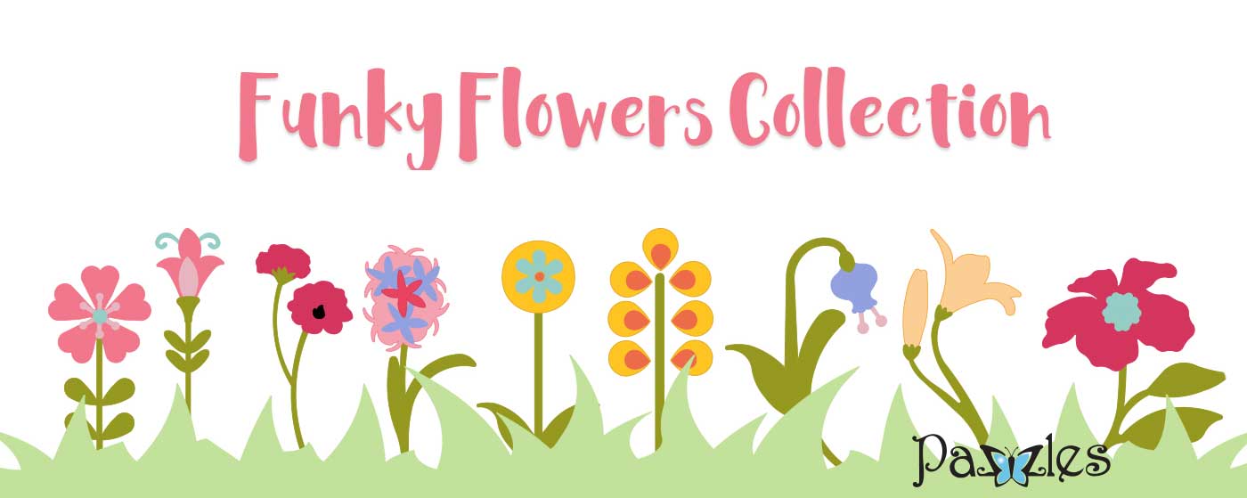 i love 2 cut paper: Funky Flower canvas bag