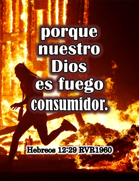 Palabras que tocarán tu alma : Hebreos 12:29 porque nuestro Dios es ...