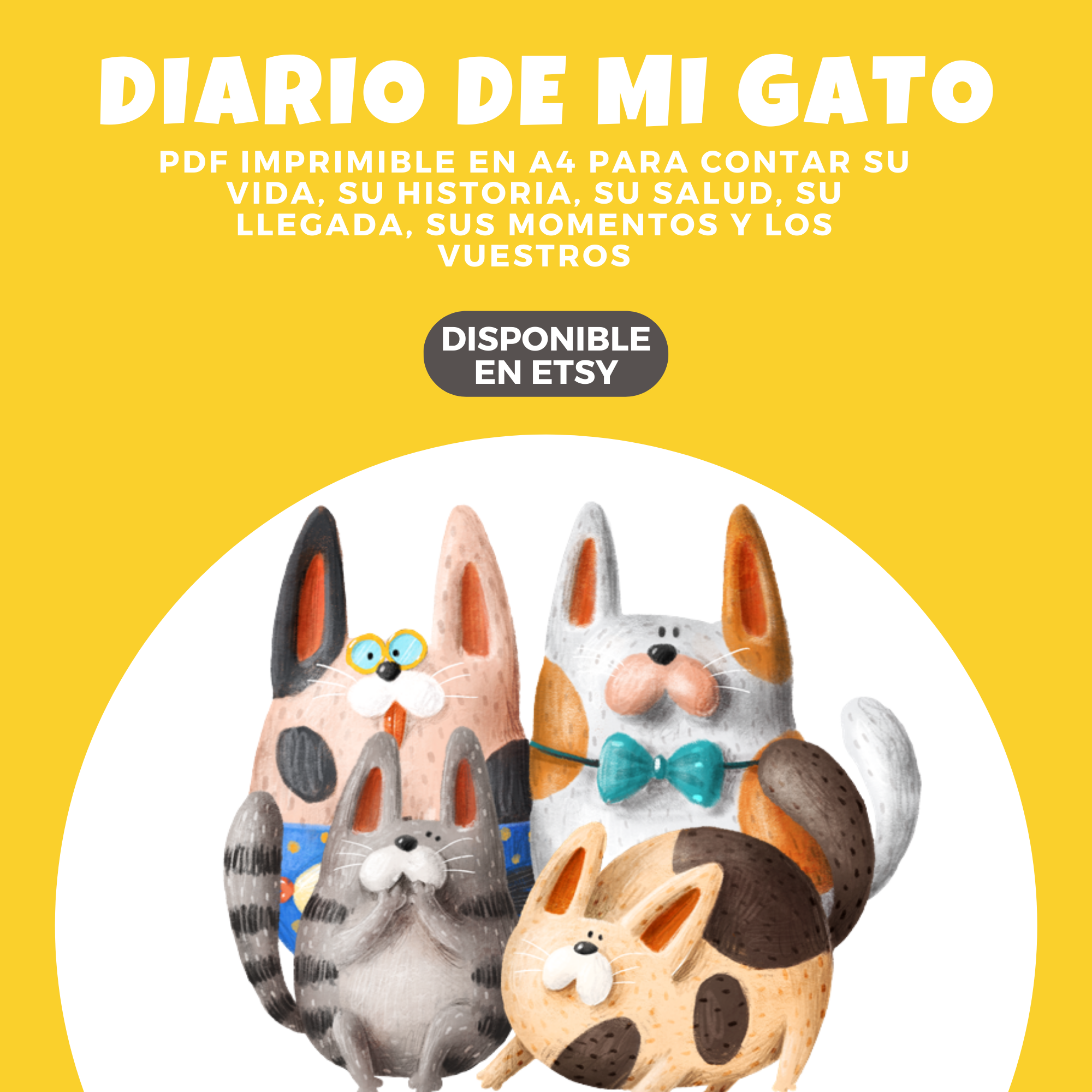 DIARIO DE MI GATO PDF EN A4 PARA IMPRIMIR