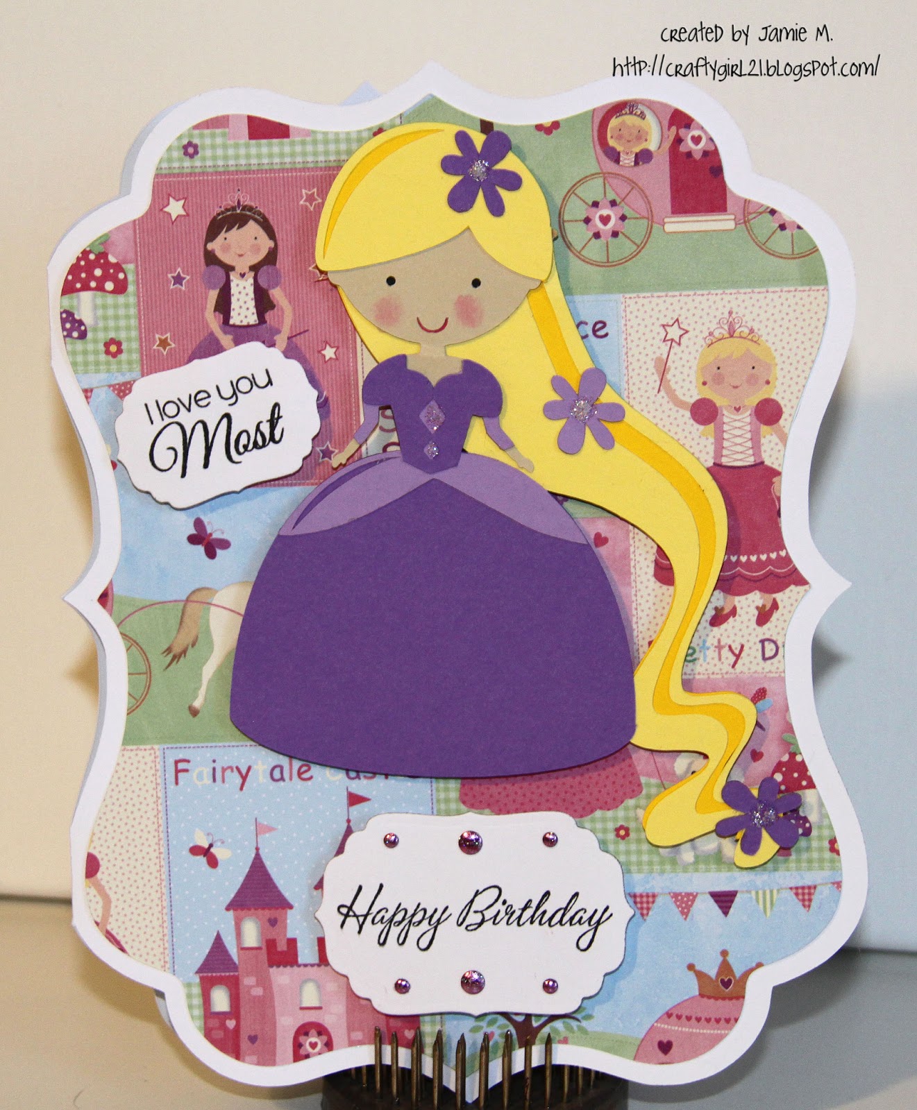 Crafty Girl 21!: Rapunzel Cards