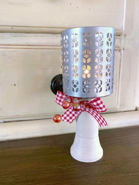 Repurposed Pedestal Tea Light Candle Ideas
