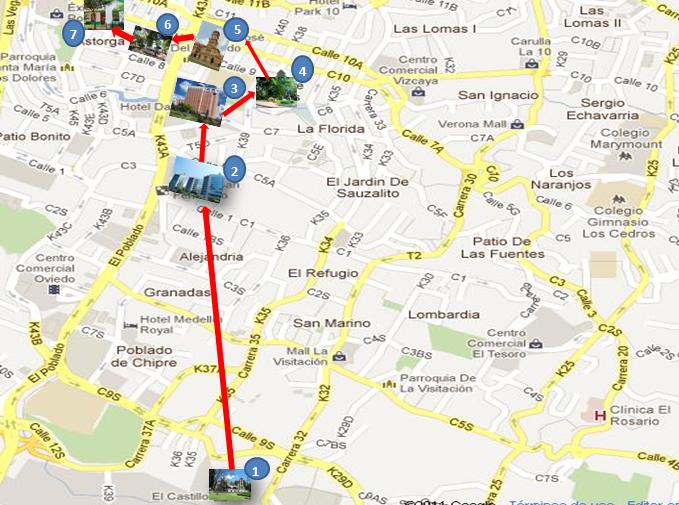 Recorre Medellín: Historia y Arquitectura: Circuito Sur- El Poblado