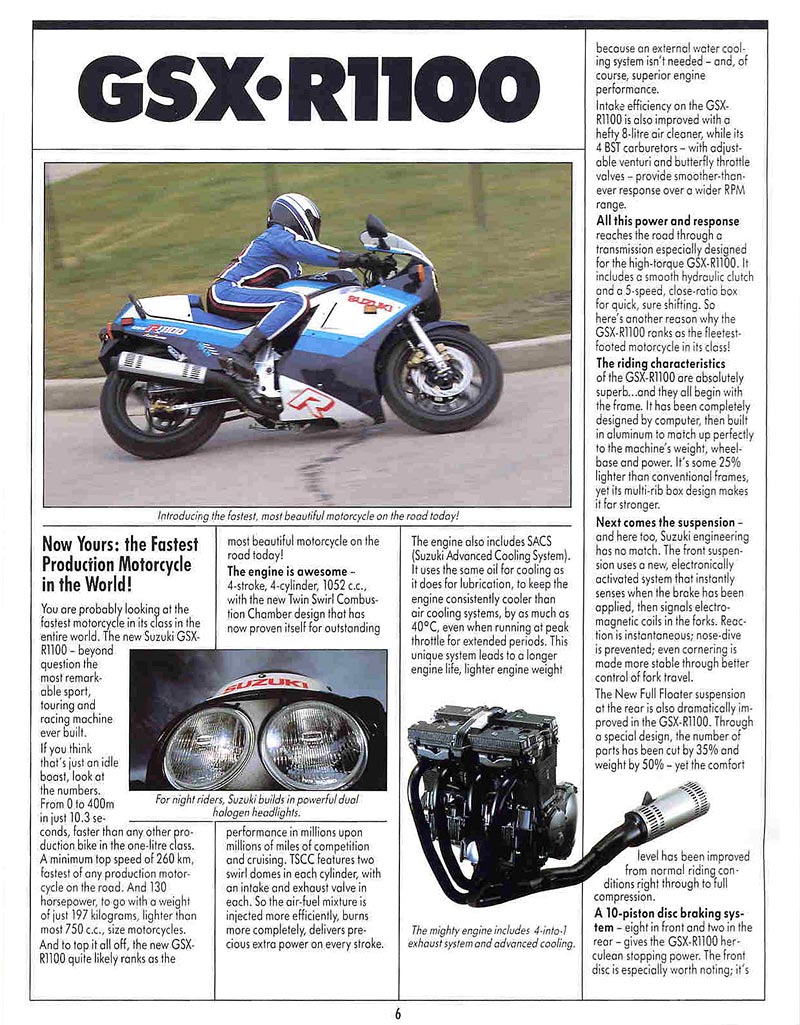 Suzuki GSX-R 1100 1986 - Lsr Bikes