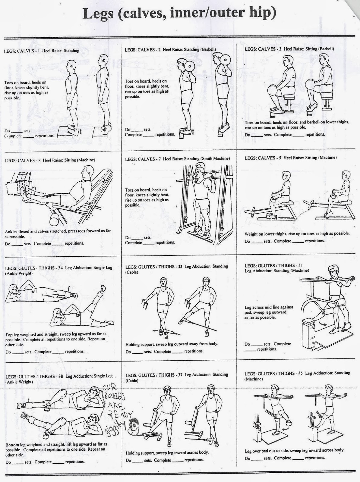 BodyBuilding & Fitness: Legs program Info