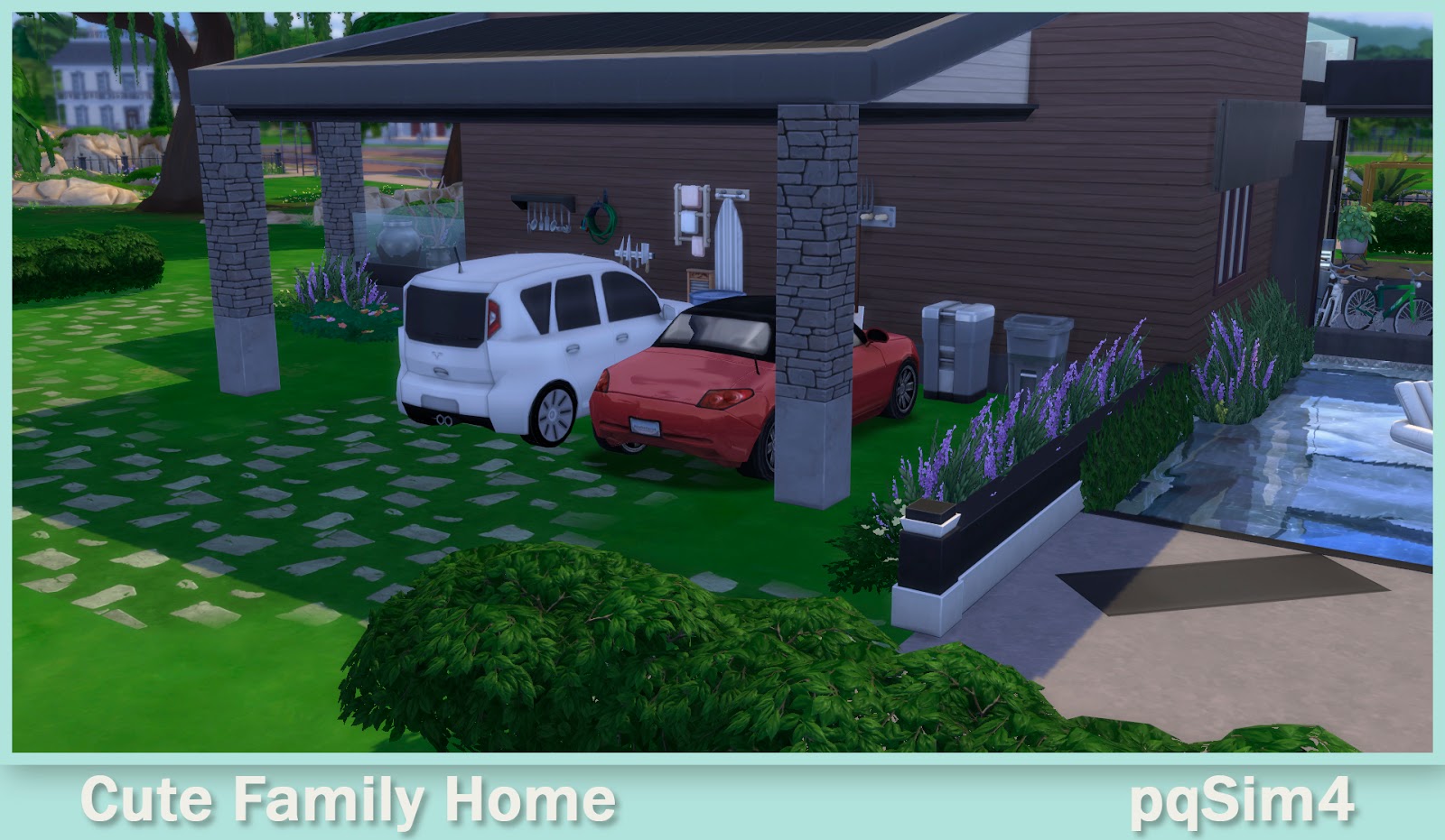 Cute Family Home. The Sims 4 Speed Build.